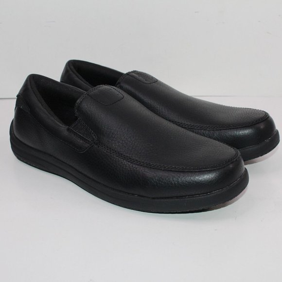 Tredsafe | Shoes | Mens Tredsafe Black Manon Ii Slip Resistant Slipon ...